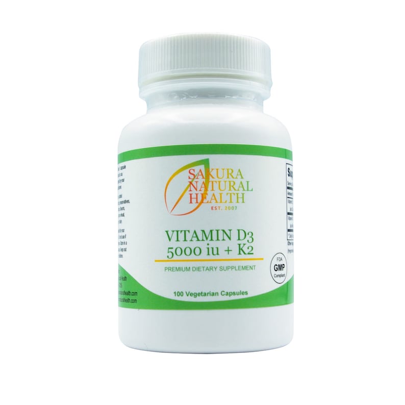 Vitamin D 5000 IU K2 CAPSULES - Etsy