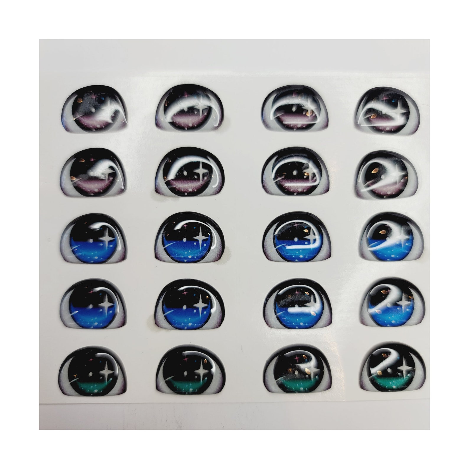 Adhesive Resin Eyes for Clays Multicolor STY R073 P 56pairs - Etsy