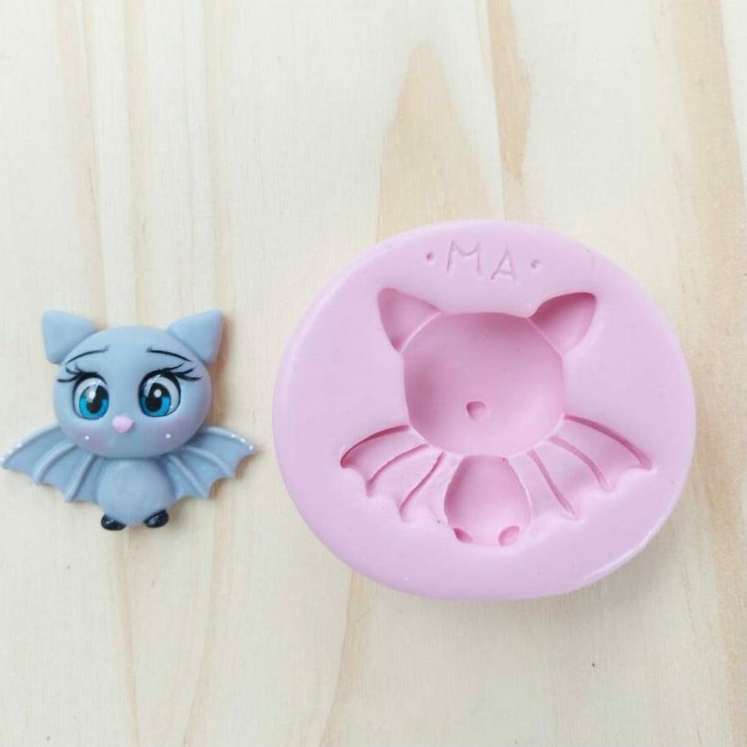 STORE CLOSING SALE - Cute Bat Silicone Mold 785 M.A. for Clay Dolls ...
