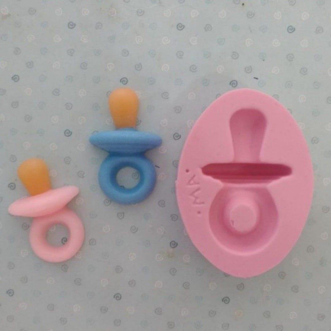 Pacifier Silicone Mold 436MA for Clay Dolls Making, Resin, Soap ...