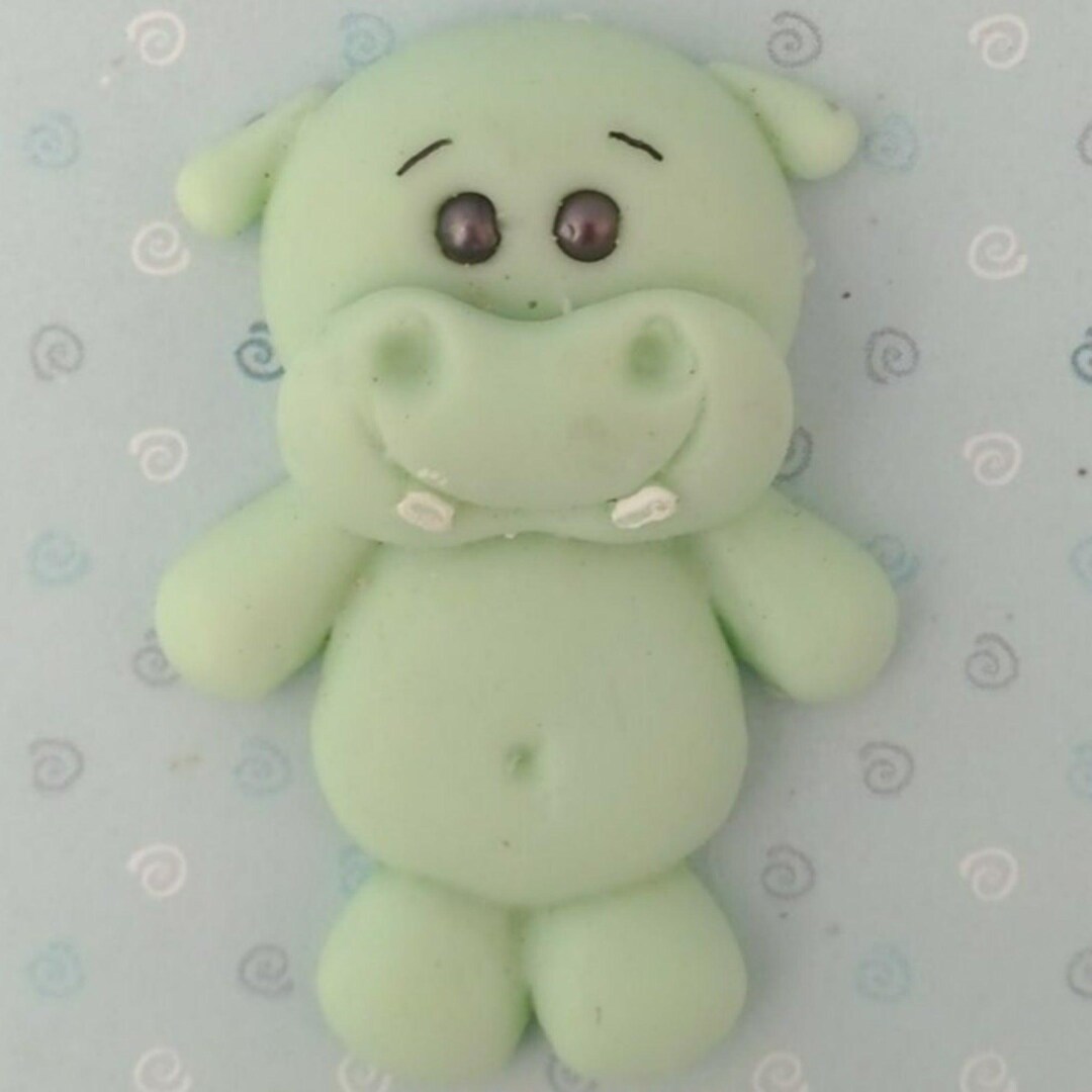 Little Hippo Silicone Mold 061 MA for Clay Dolls Making, Resin, Soap ...