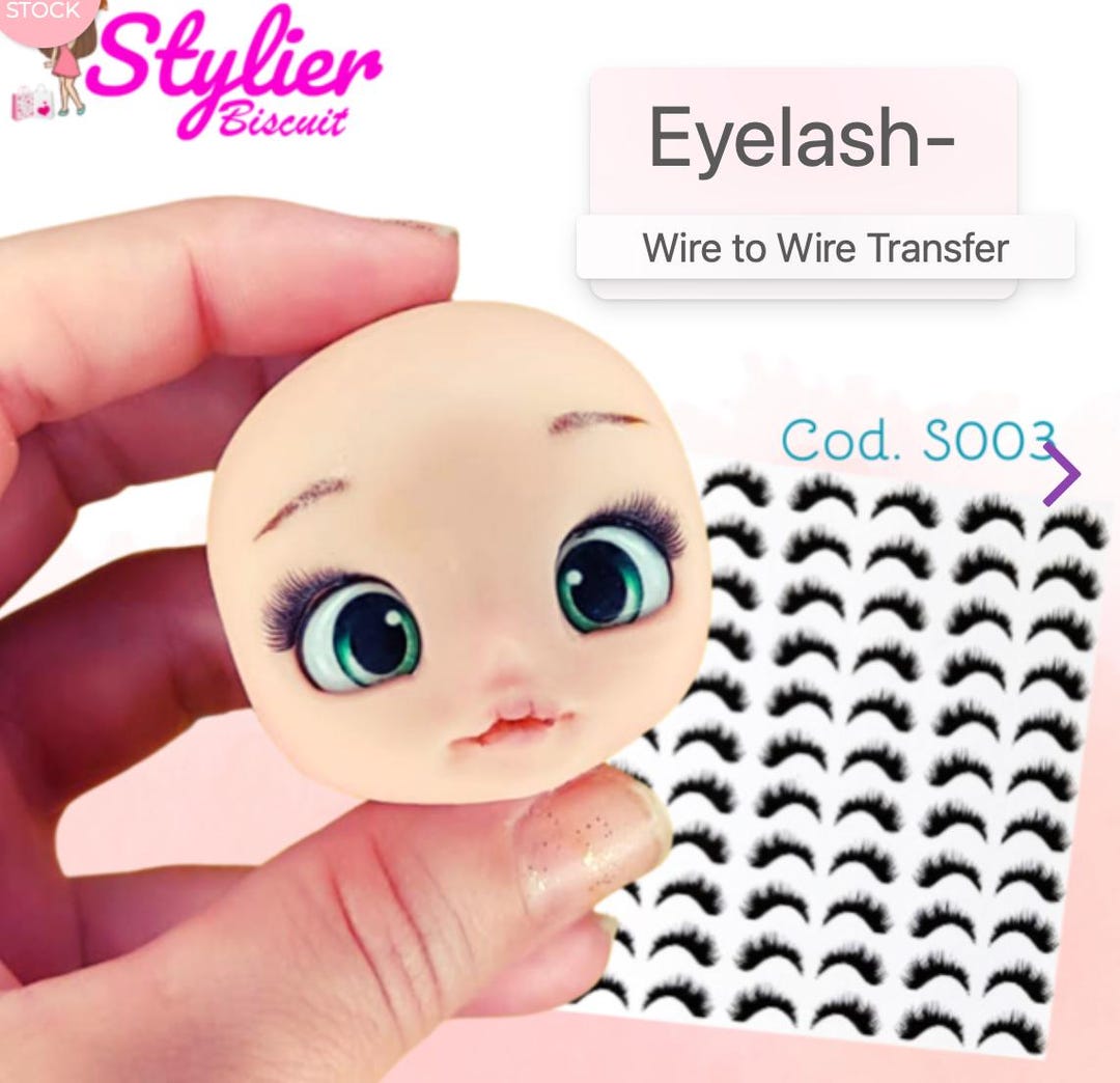 Eyelash Paper Transfer for Clays Multicolor STY-S003 G 24 Pairs - Etsy