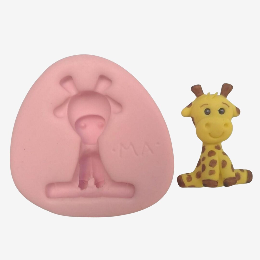 KS #02 Mini Giraffe - Kids Crafts Silicone Mold | One-piece Clay Mold ...