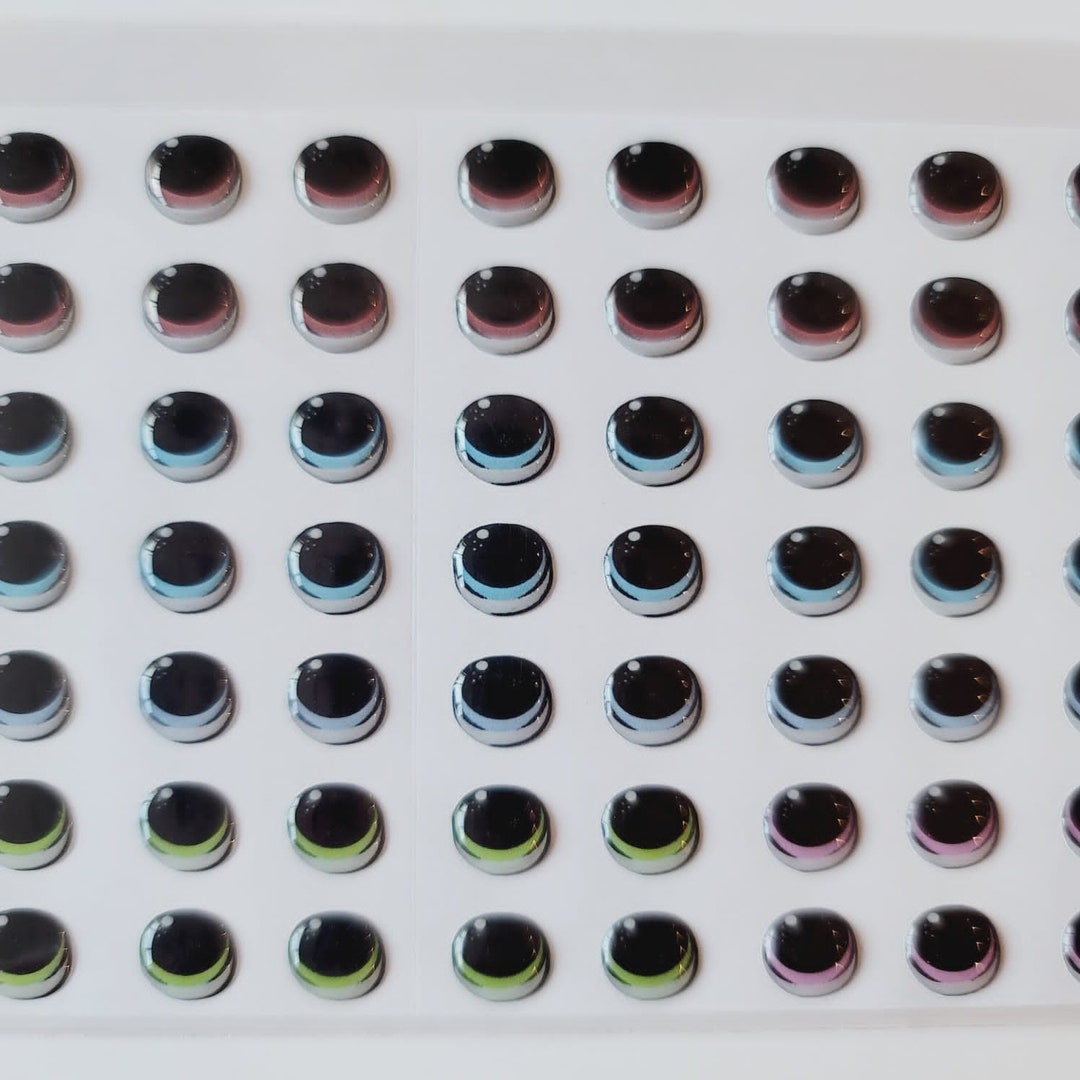 STORE CLOSING SALE Adhesive Resin Eyes for Clays Multicolor Sty R009 P ...
