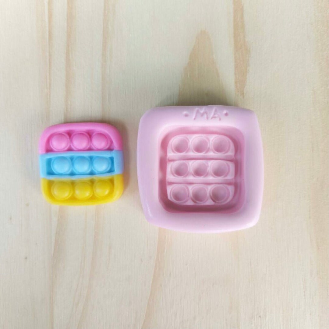 Square Pop It SM Silicone Mold 812 MA for Clay Dolls Making, Resin ...