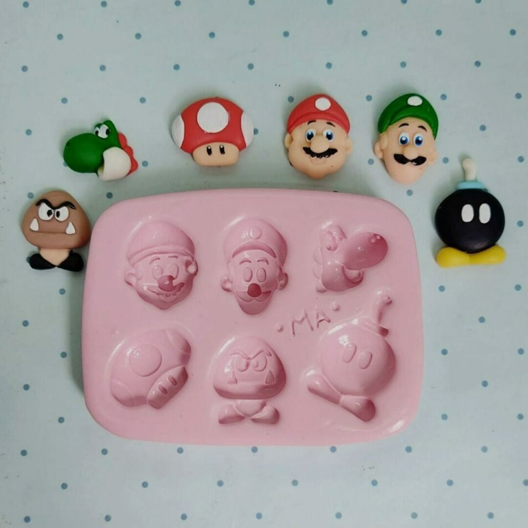 Kit Mario's Team Silicone Mold MA 728 for Clay Dolls Making, Resin ...