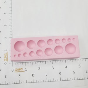Half Pearl Ball Silicone Mold 484 MA for Clay Dolls Making, Resin, Soap ...