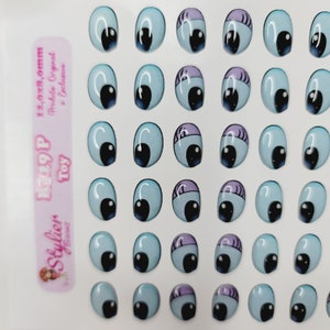 Adhesive Resin Eyes for Clays Multicolor R129 P (SM) Toy 24 Pairs - Etsy