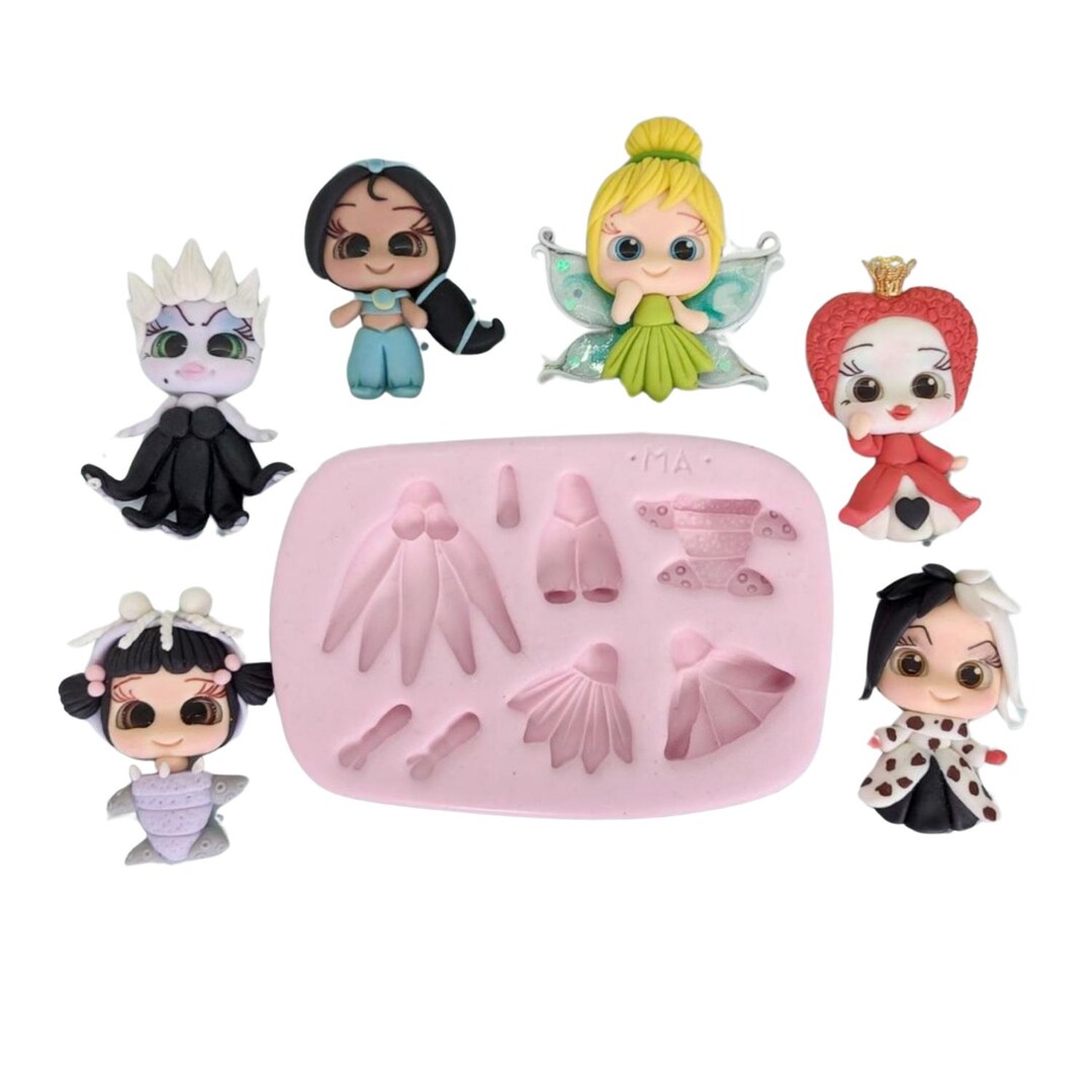 Characters Silicone Mold 717MA for Clay Dolls Making, Resin, Soap ...