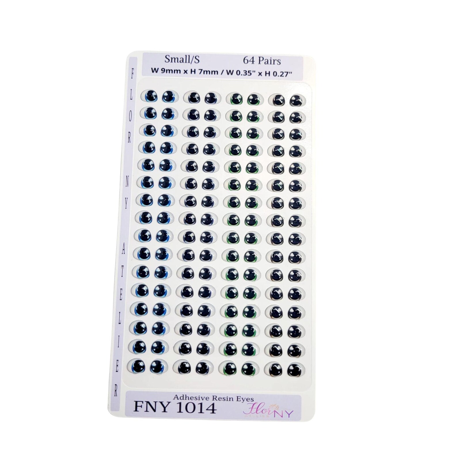 STORE CLOSING SALE Adhesive Resin Eyes Fny 1014 - Small/s - 64 Pairs ...