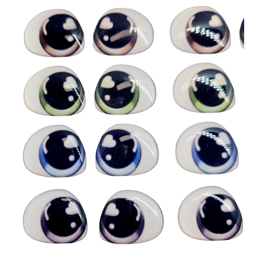 STORE CLOSING SALE Adhesive Resin Eyes Fny 1014 - Large/g - 12 Pairs ...