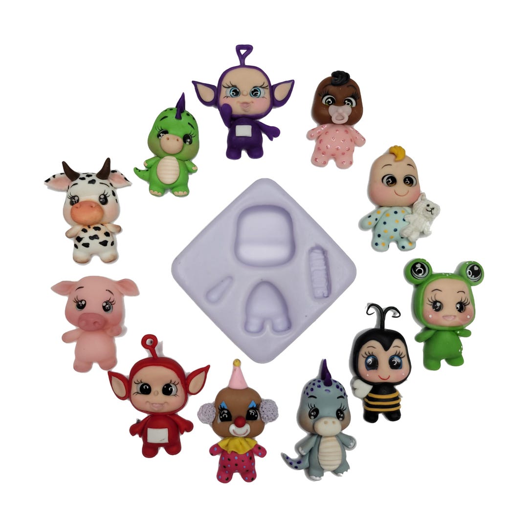 Store Closing Sale - FNY #18 Universal Clay Doll Silicone Mold for Clay ...