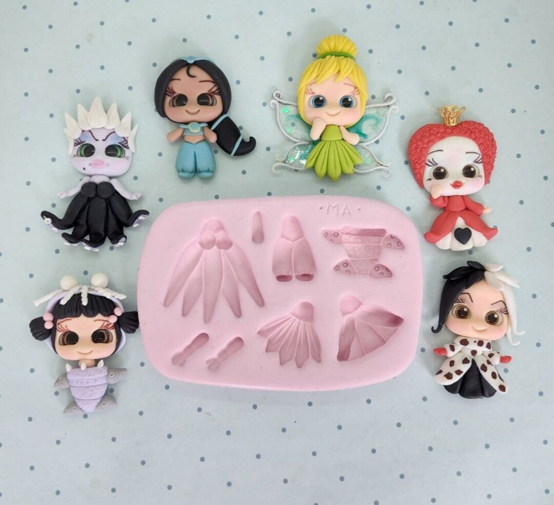 Characters Silicone Mold 717MA for Clay Dolls Making, Resin, Soap ...