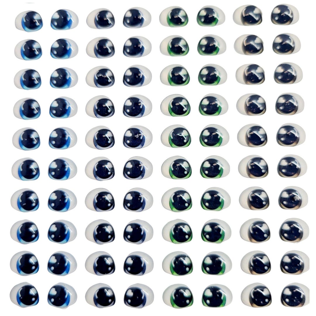 STORE CLOSING SALE Adhesive Resin Eyes Fny 1014 - Small/s - 64 Pairs ...