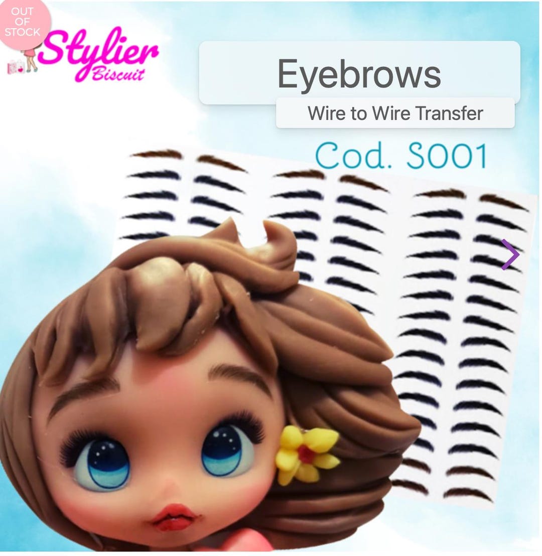 STORE CLOSING SALE Eyebrows Transfer Stencil Paper for Clays Multicolor ...