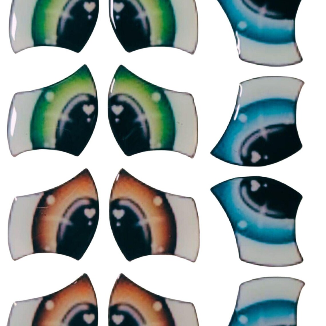 STORE CLOSING SALE Adhesive Resin Eyes Fny 1008 - Large/g - 9 Pairs - W ...