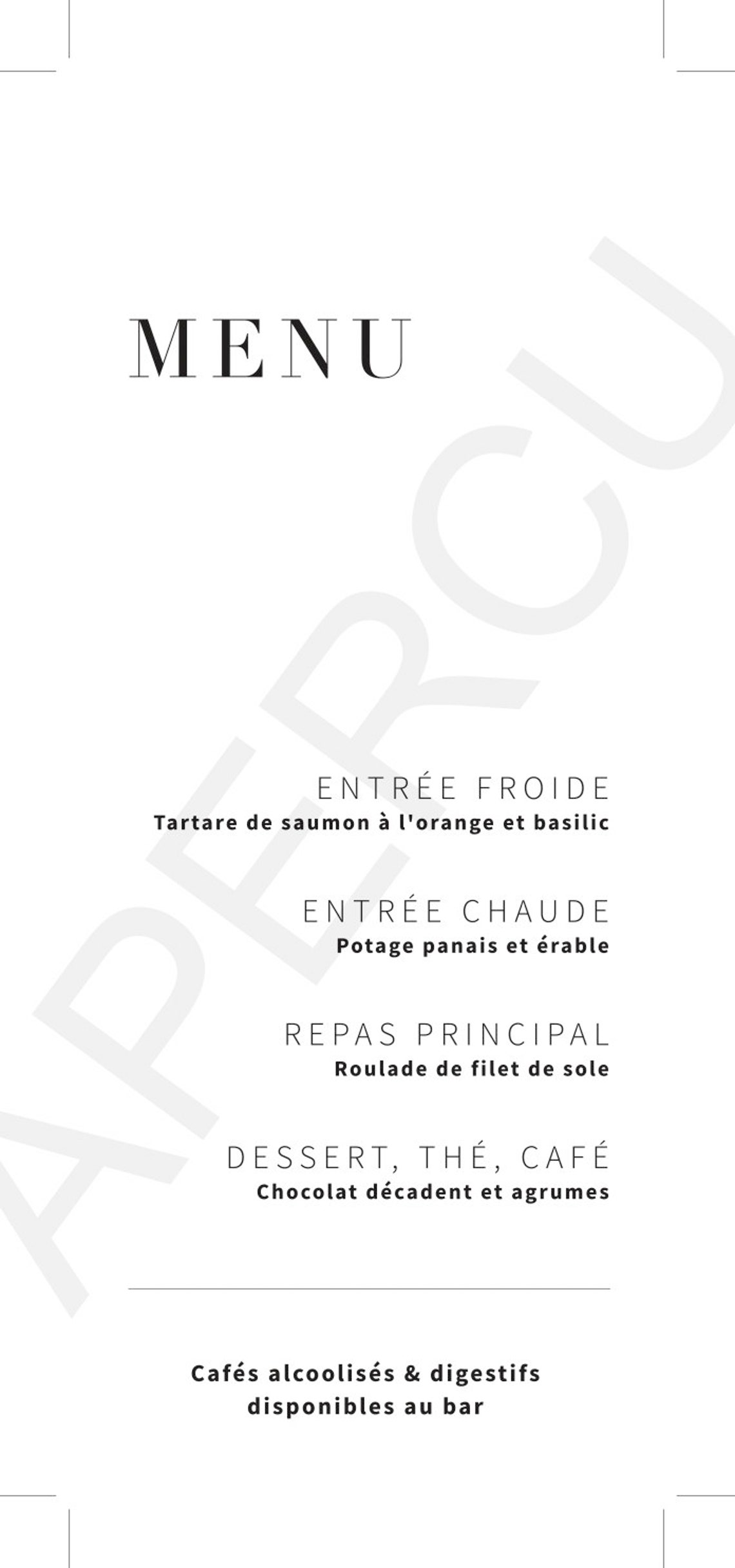 Wedding Menu & Place Marker - Digital File - Etsy