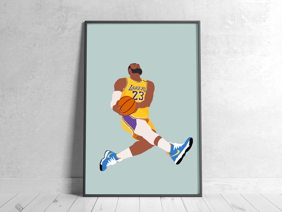 Lebron James Basketball Print Pack - Basketball Posters - NBA Art ...