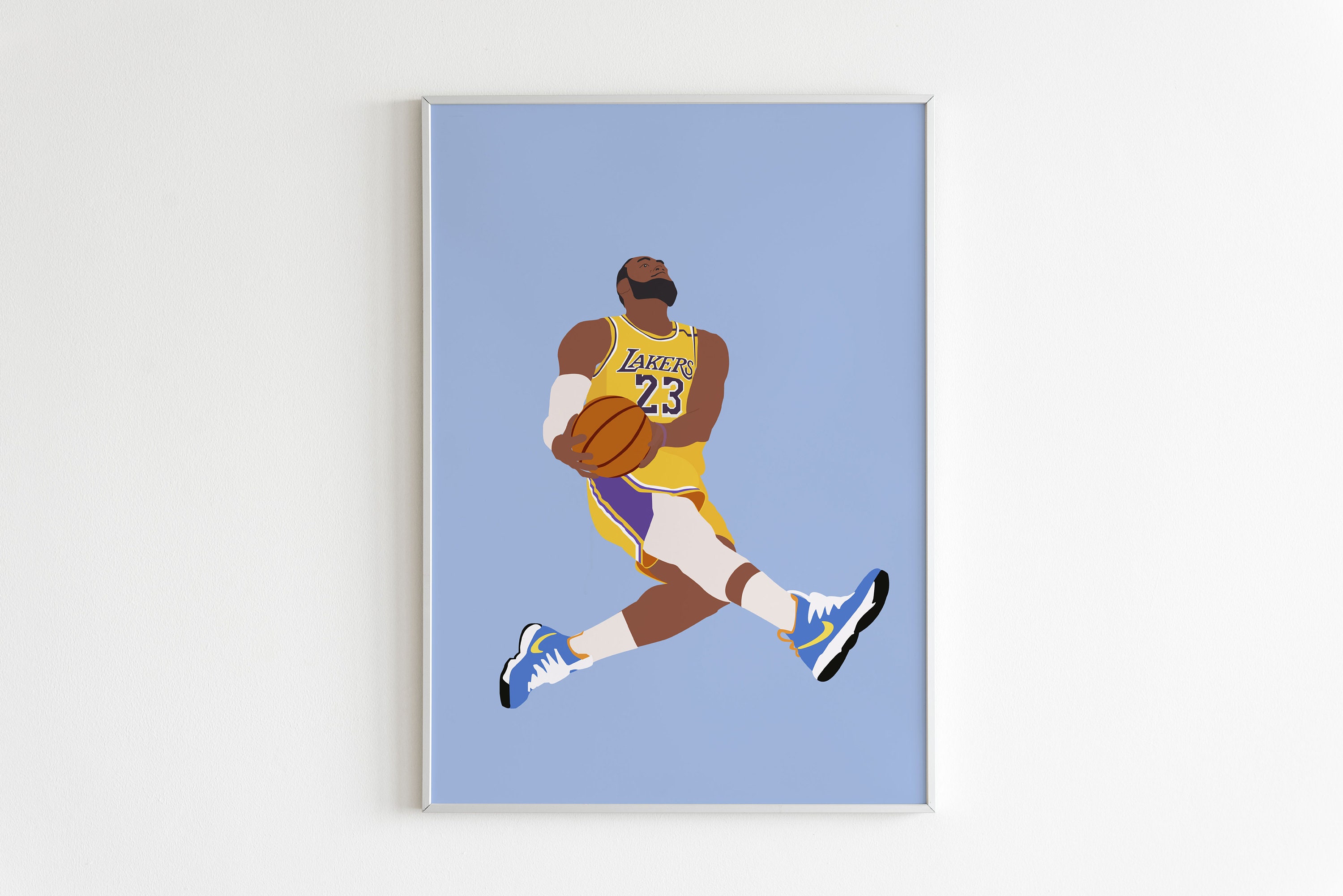 Lebron James Basketball Print Pack Basketball Posters NBA Art Prints - Etsy