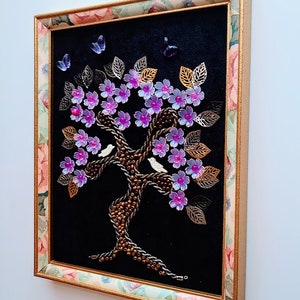 Cherry Blossom Framed Art | Cherry Blossom Framed Jewelry Collage ...