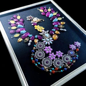 Jeweled Phoenix Bird Wall Art: Colorful Vintage Collage - Etsy