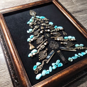 Steampunk Christmas Tree Framed Wall Decor | Steampunk Christmas Tree ...