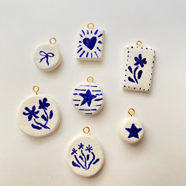 Polymer Clay Charms - Etsy