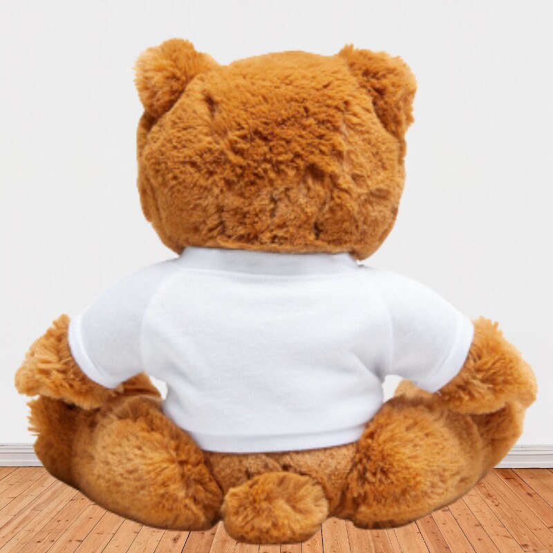 Personalized Adoption Day Teddy Bear With T-shirt Custom Stuffed Bear ...