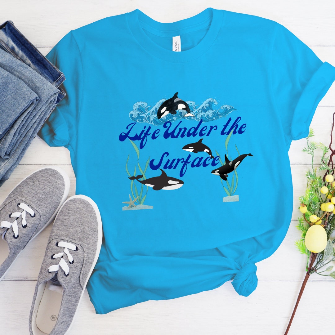 Life Under the Surface/underwater Marine Life Activist Artistic Shirt ...