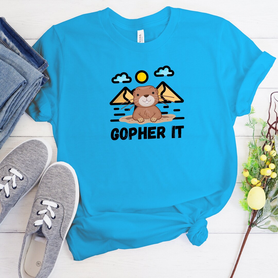 Gopher It/graphic Positive Motivation Mammal Cartoon Gopher Design Gift ...
