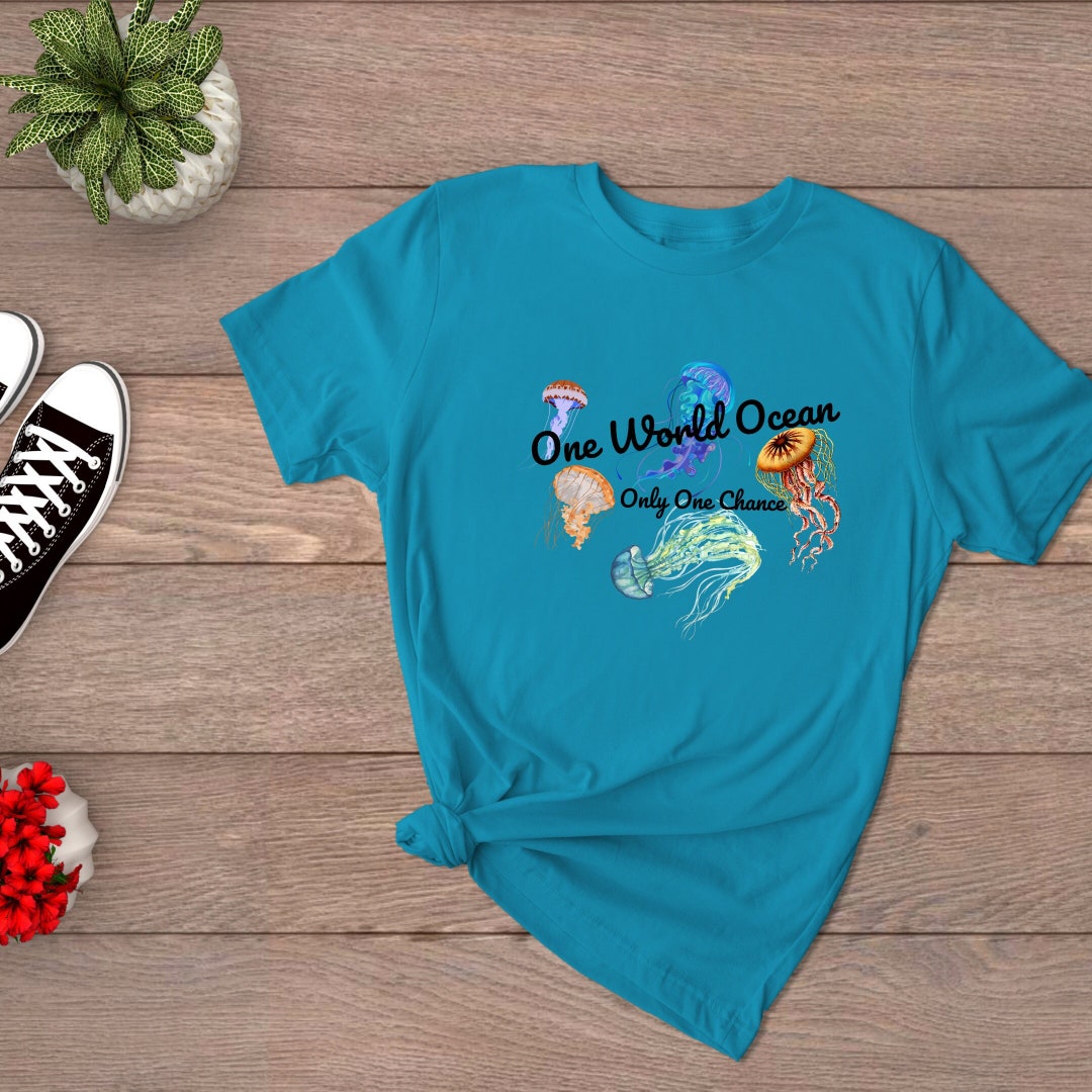 One World Ocean, Only One Chance/jellyfish Marine Life Ocean ...