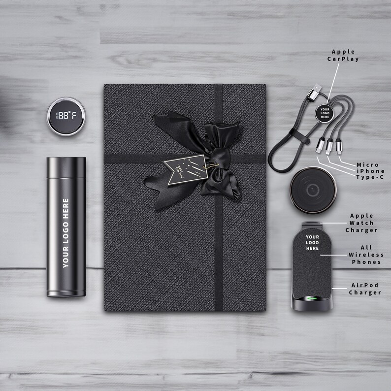 Company Logo Gift Set, Custom Gift Pack, Personalized Employee Gift ...
