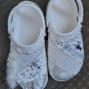 Bride Elegant Wedding Crocs Comfortable Shoes for Brides, Bridal Party ...