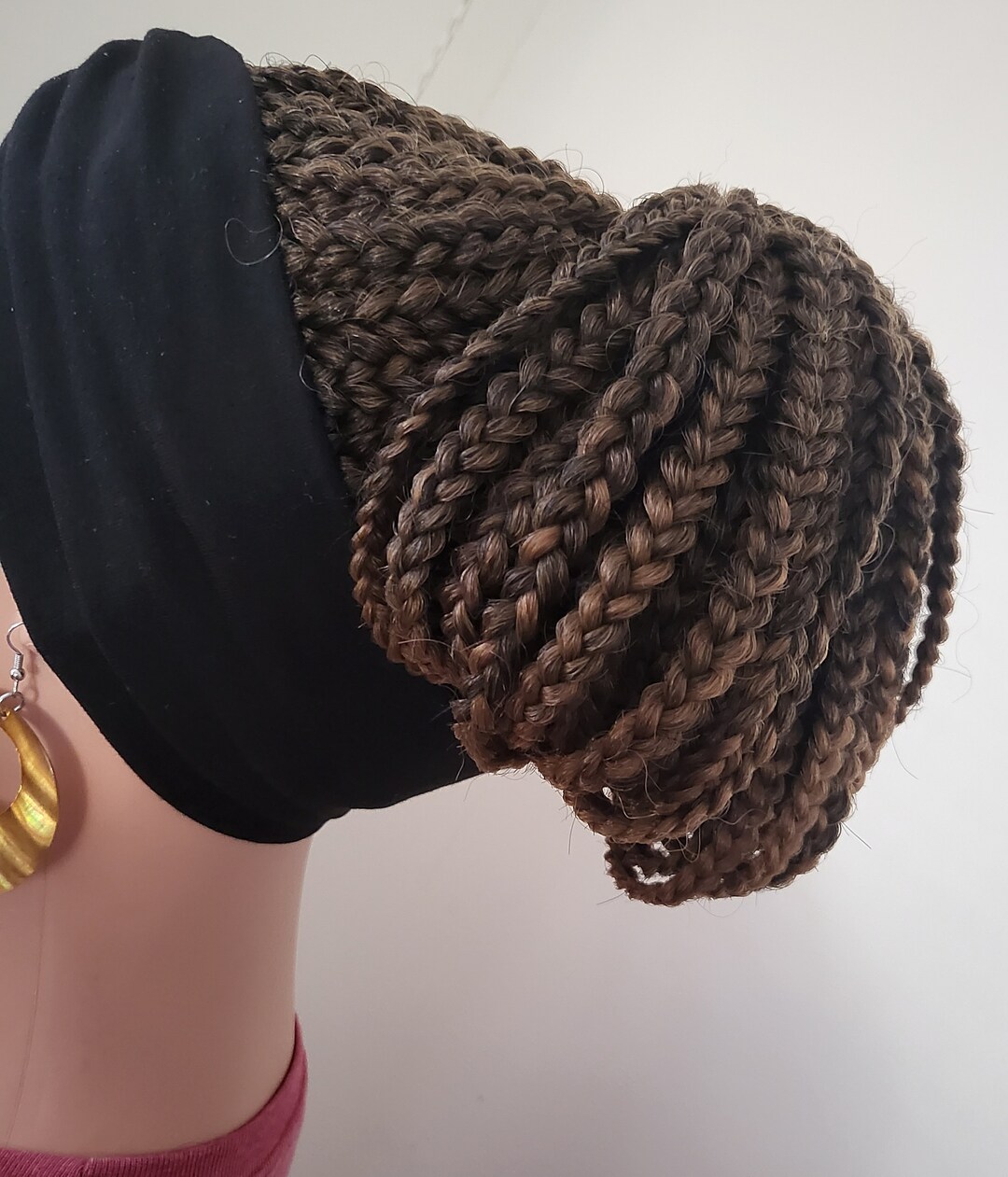 Headband Wig perimeter Ponytail Wig Box Braids 18 Shown - Etsy