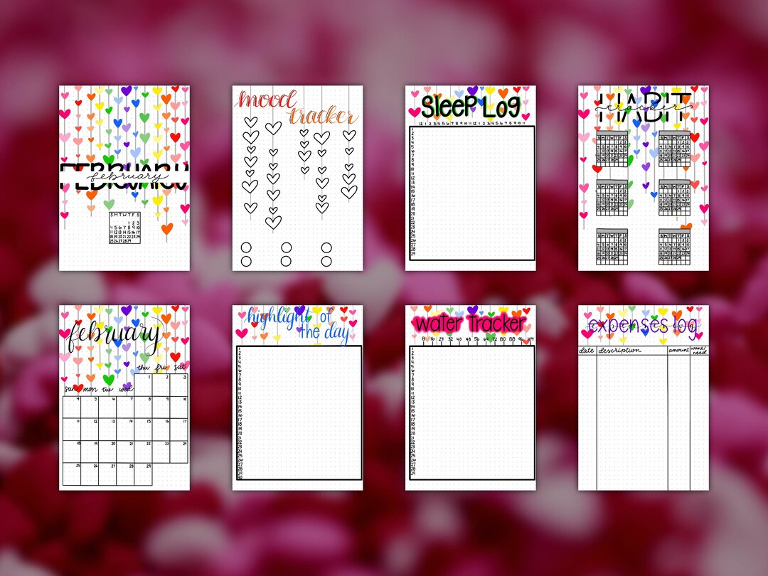 February 2024 BUJO PDF DOWNLOAD - Etsy