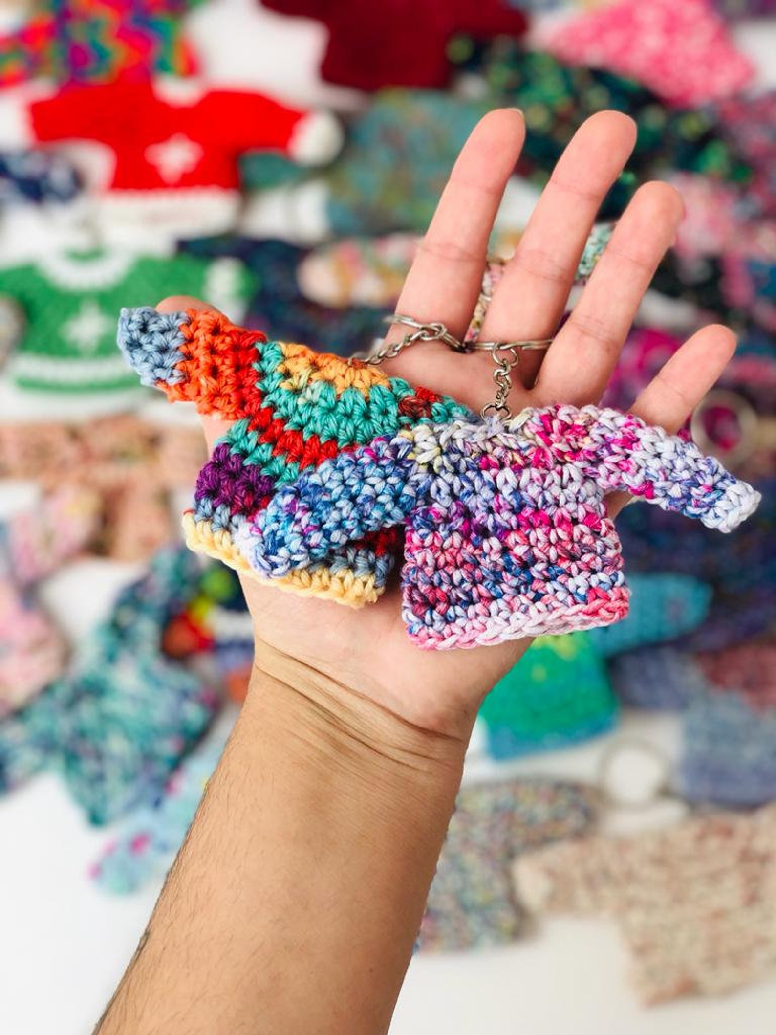 PDF Pattern: Mini Sweaters for Christmas, Ornamentes, Hand Knitted ...