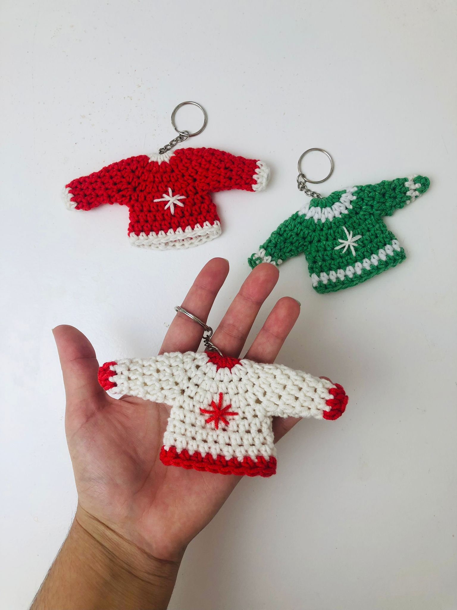 PDF Pattern: Mini Sweaters for Christmas, Ornamentes, Hand Knitted ...