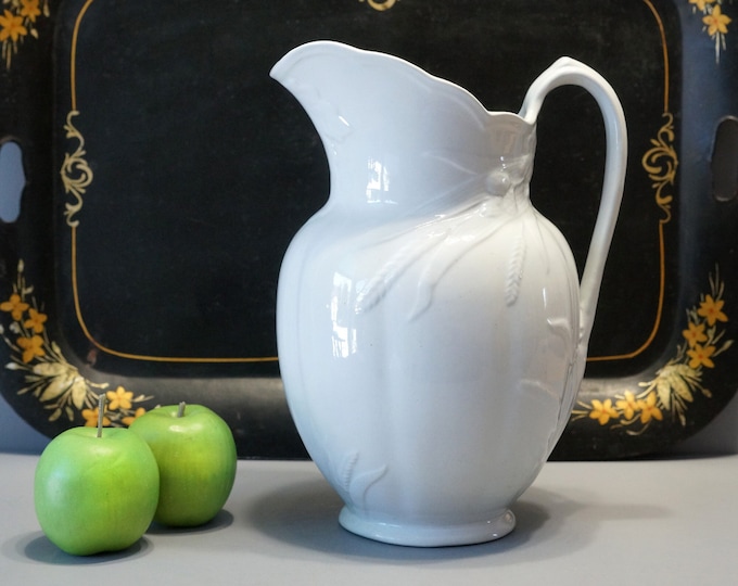 Antique Ironstone Pitcher/ironstone Pitcher/thomas Hughes & Son/england ...