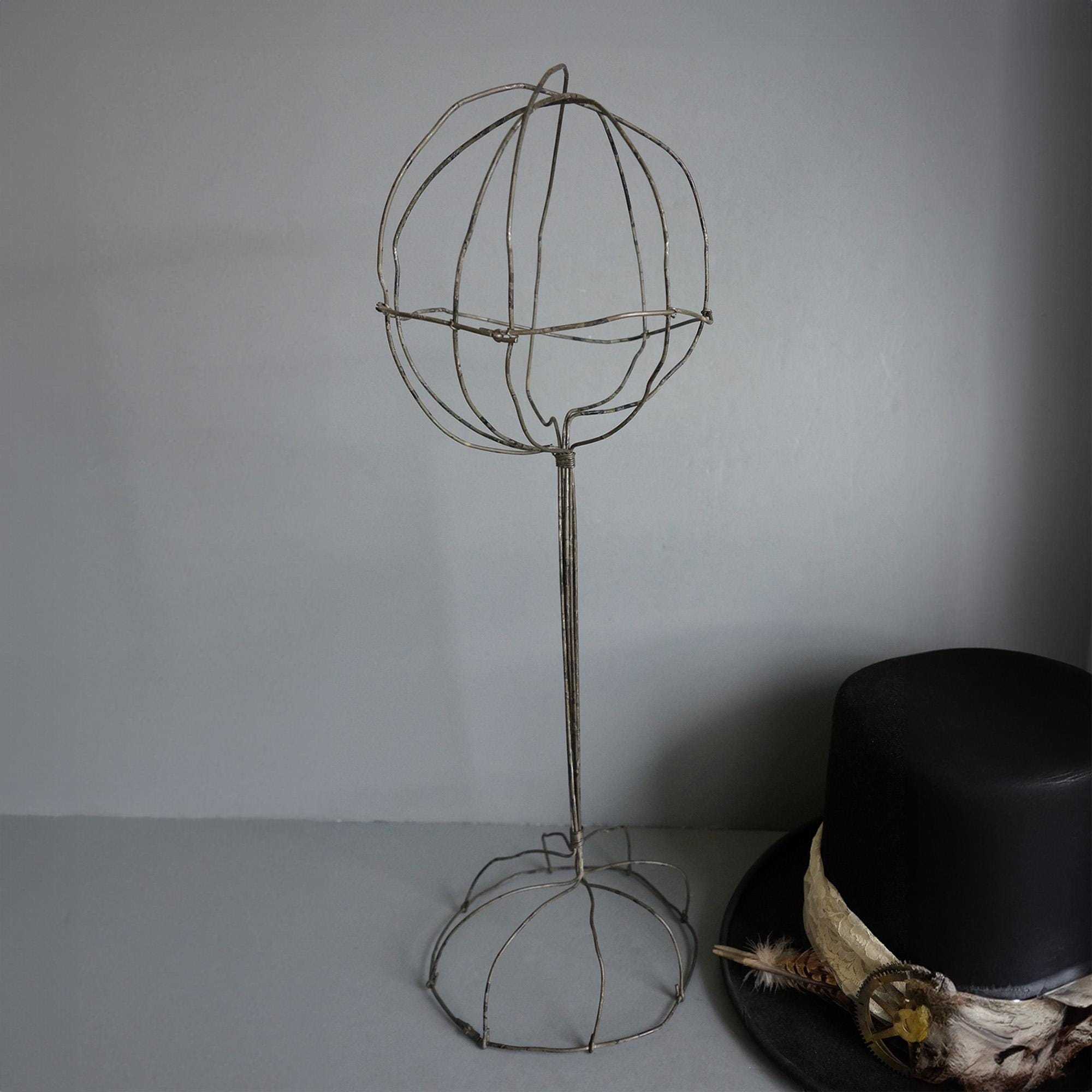 Antique Wire Hat Stand/millinery Shop Hat Stand/counter Hat Stand ...