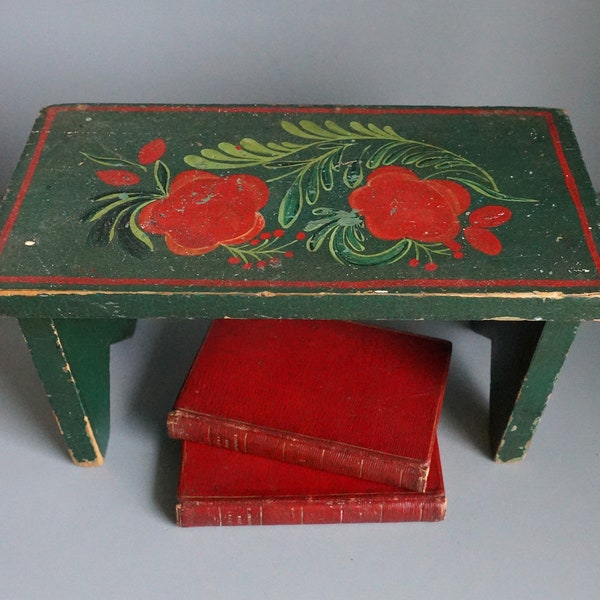 Red Foot Stool - Etsy