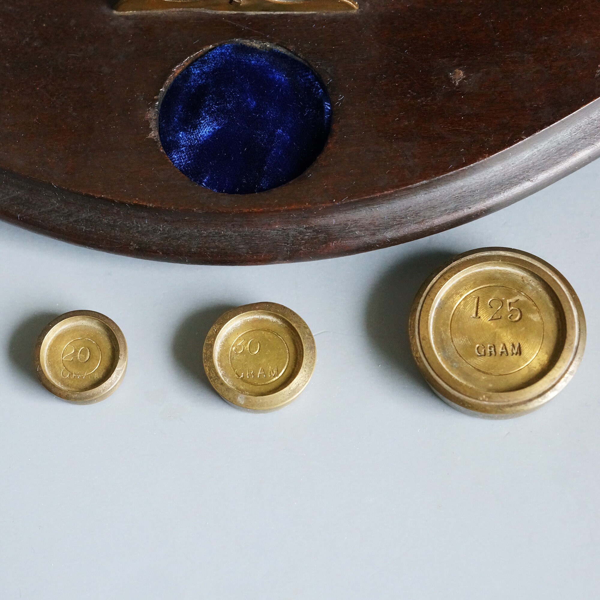 Vintage Postal Scale/english Scale/letter Balance Scale/wooden Base ...