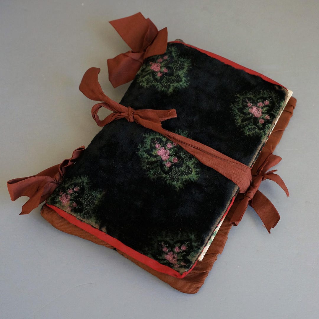 Antique Velvet Book Cover With Cranford Book, 19th Century - Etsy