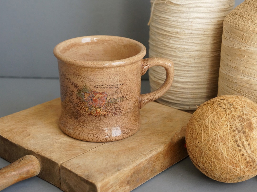 Vintage Cup/ironstone Cup/tea Stained/nursery Rhyme Cup/advertising ...