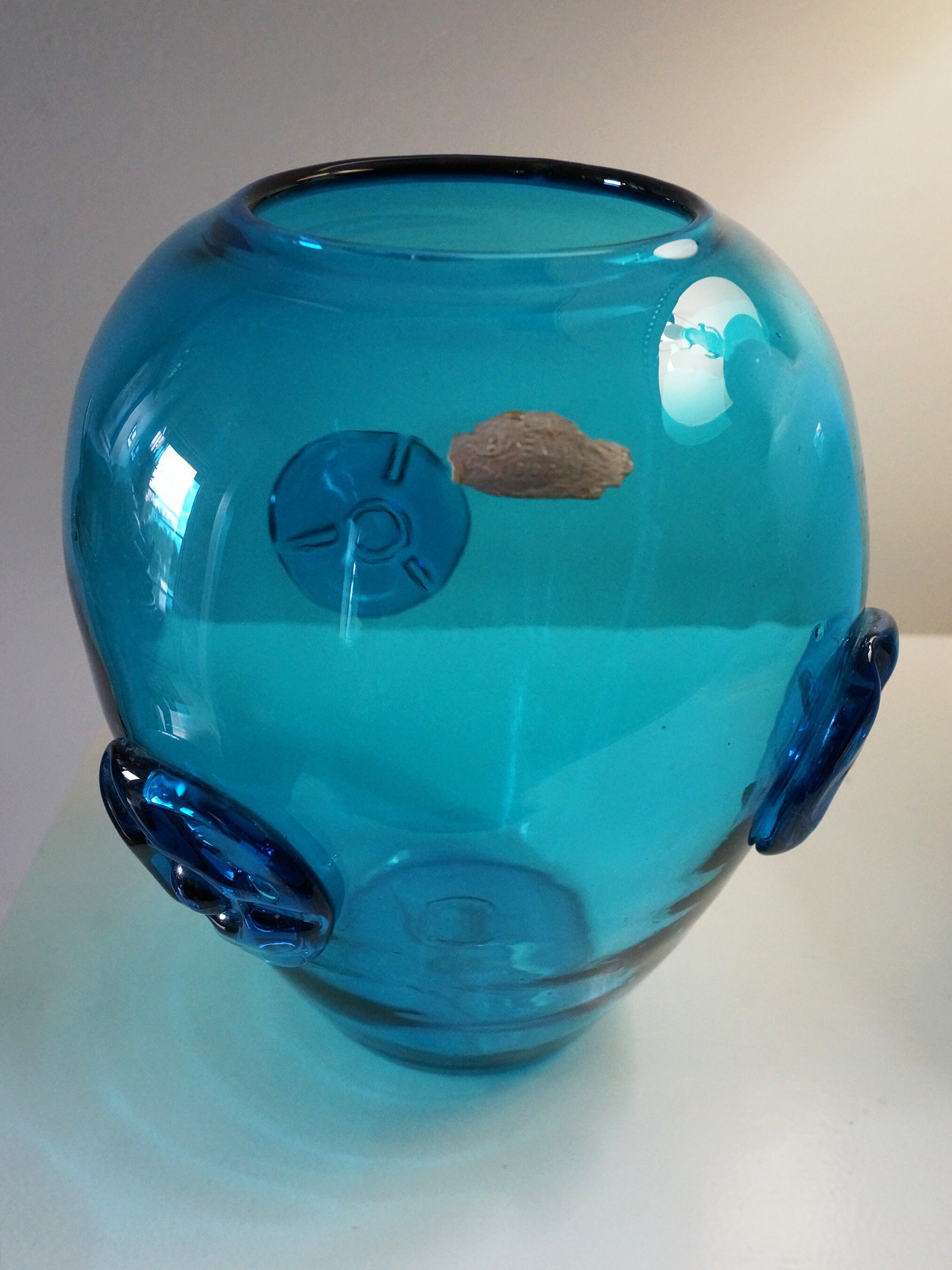 Vintage Blenko Hand Blown Glass Vase/hand Craft/rare Blenko - Etsy