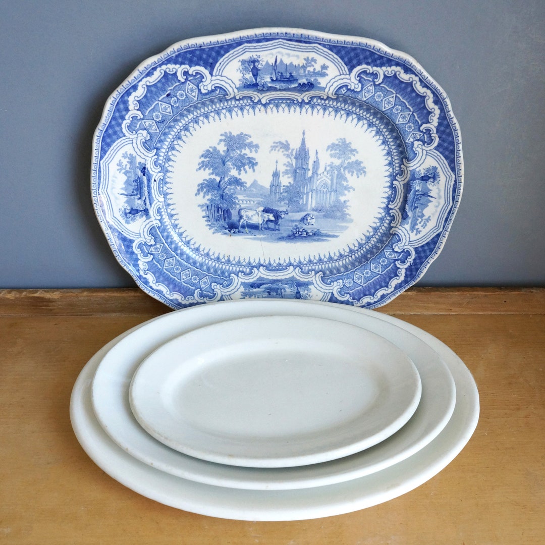 Vintage Ironstone/vintage 3 Ironstone Dishes/ironstone Platter ...