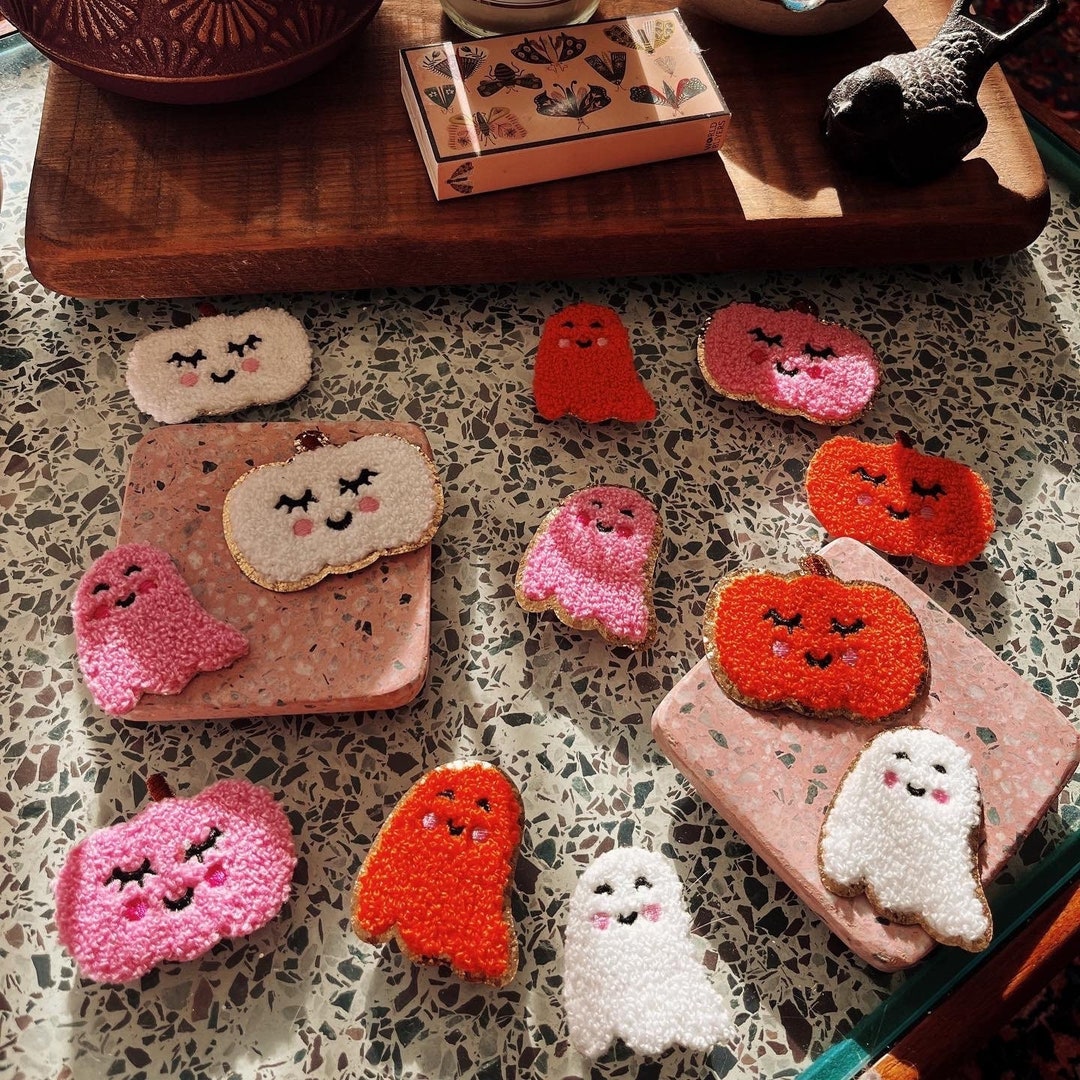 Halloween Chenille Tufted Iron on Patches Read Description - Etsy