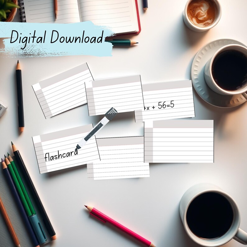 Printable Flashcard Template for Teachers and Students , Learning ...