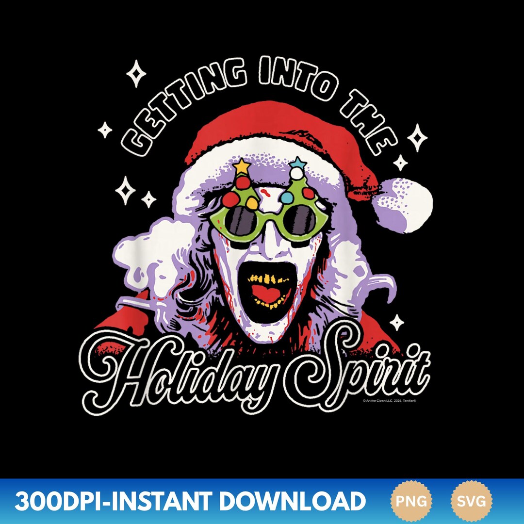 Terrifier Santa PNG SVG: Art the Clown Horror (digital Download) - Etsy ...
