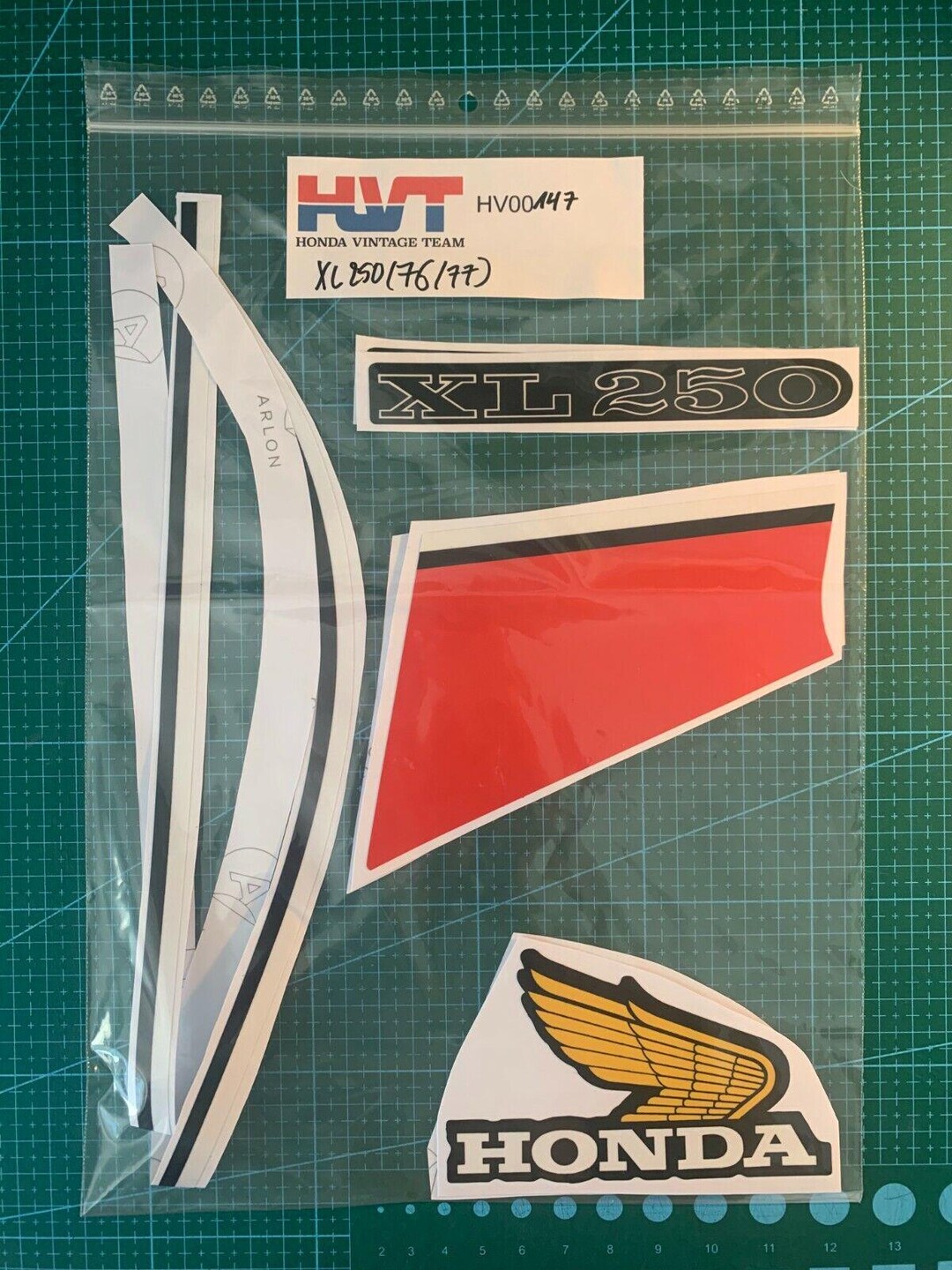 Honda XL 250 76 Red Stickers - Etsy