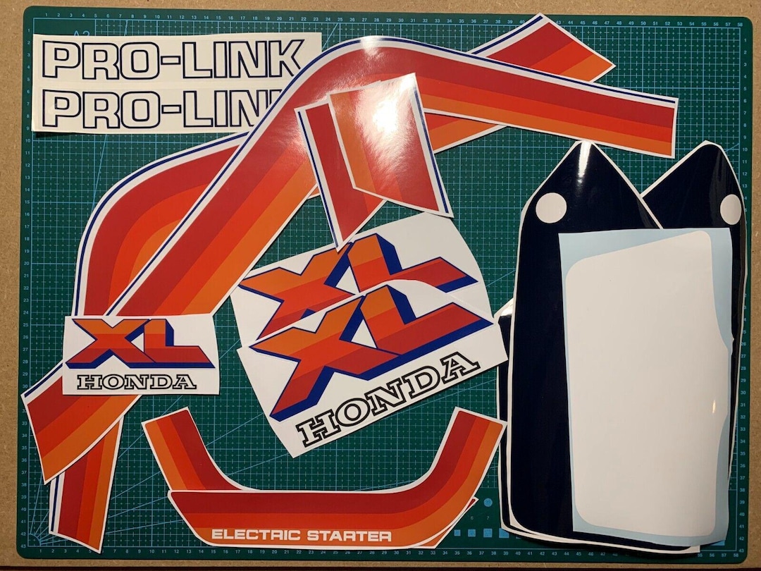 Honda XL 600 LM 87 Orange Stickers - Etsy